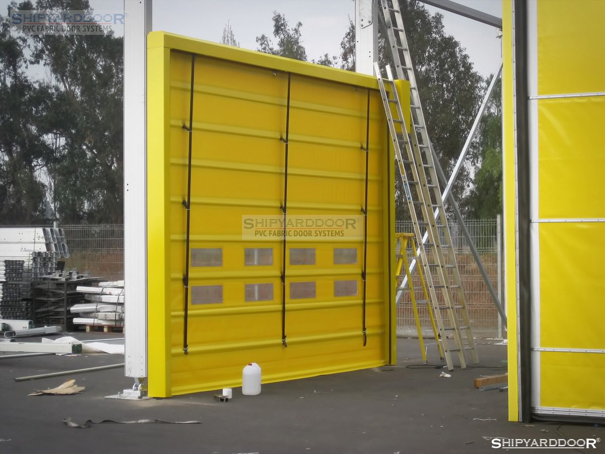 Folding door test - Fold Up High Speed Door
