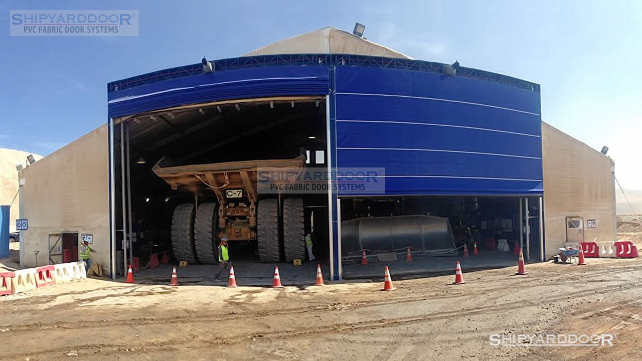 Large Tent Door - Mining Hangar Door